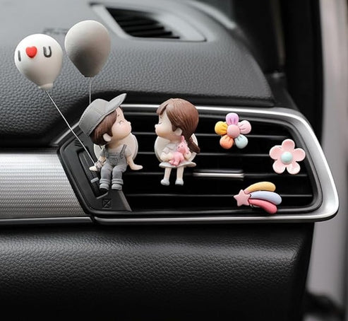 Unique Car Air Freshener Vent Clips with Refills Solid Fragrance Repla ...