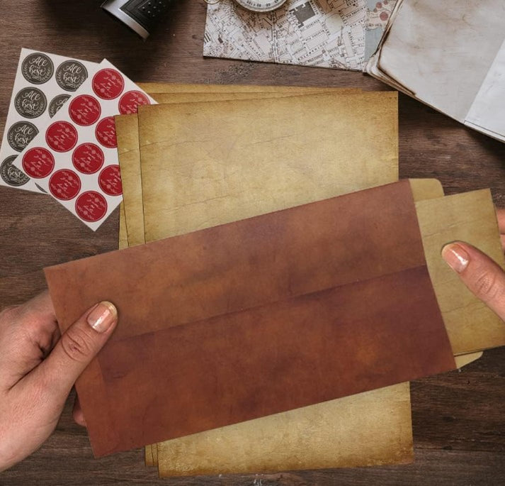 Antique Vintage Stationary Eco-Friendly Printable Writeable Craft Pape ...