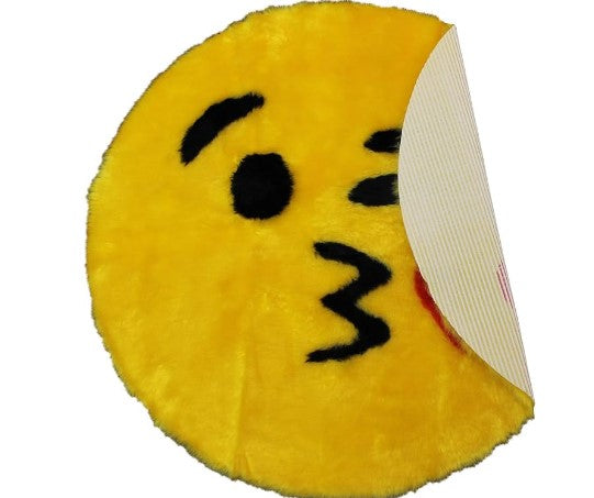 Emoji Rug Soft Carpet and Cute Emoji Mat Classic Face Kiss Love Face R ...