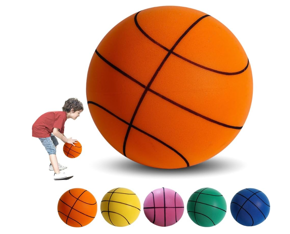 New Hush Silent Bouncing Foam Basketball in Multiple Colors – The Fun ...